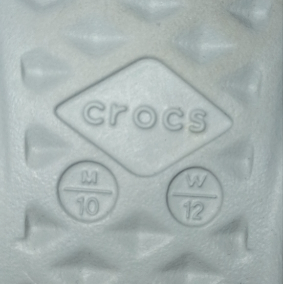 CROCS | Shoes | Unisex Crocs Light Gray Clogs Men 12 Women | Poshmark